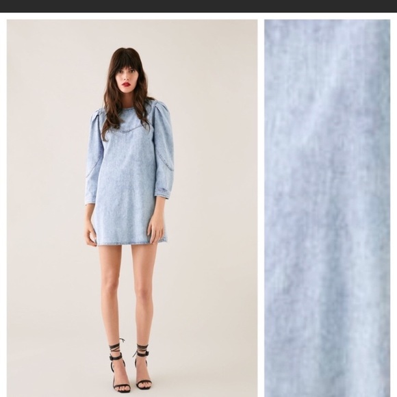 Dresses | Nwt Zara 8s Denim Mini Dress | Poshmark
